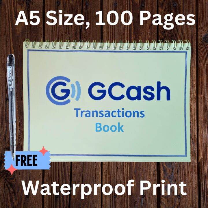 A5 Gcash Transactions Record Book|GCash Notebook| 80 GSM 100 PAGES WIRE ...