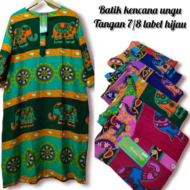 BATIK KENCANA UNGU TANGAN 7/8,LABEL HIJAU | Lazada Indonesia