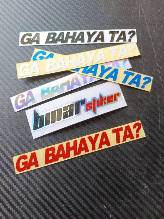 STIKER CUTTING GA BAHAYA TA | Lazada Indonesia