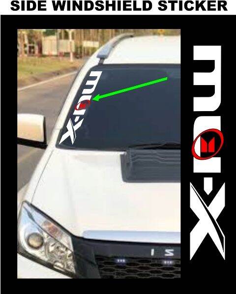ISUZU MUX/MU-X Side Windshield Sticker Design | Lazada PH