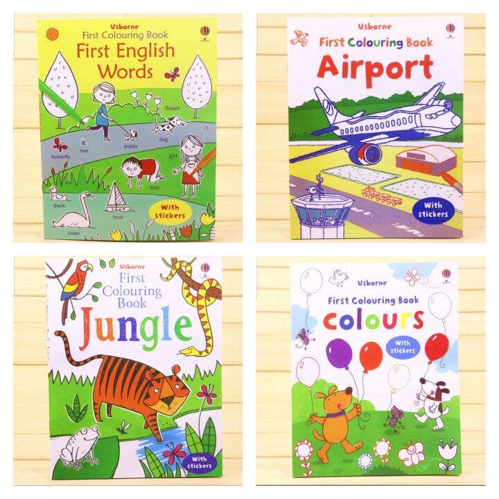 USBORNE Colouring & Sticker Book 3900 Series | Lazada