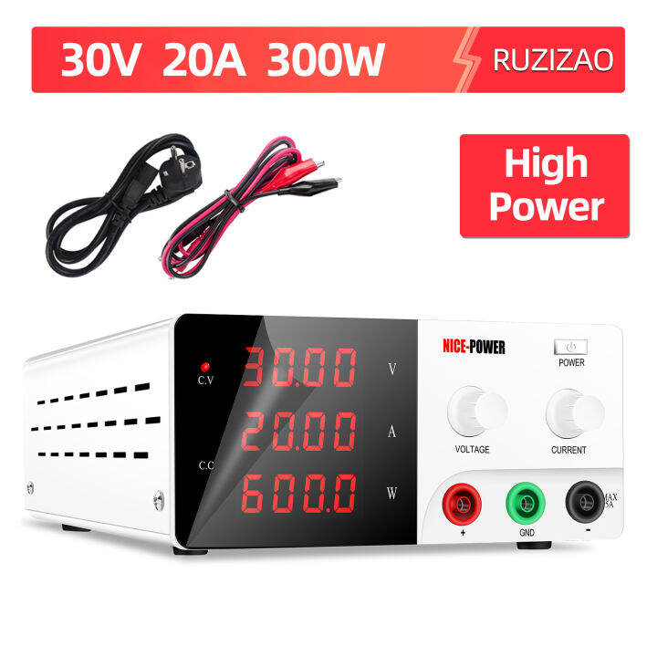 High Power DC Power Supply 30V 20A Adjustable Switching Regulator ...