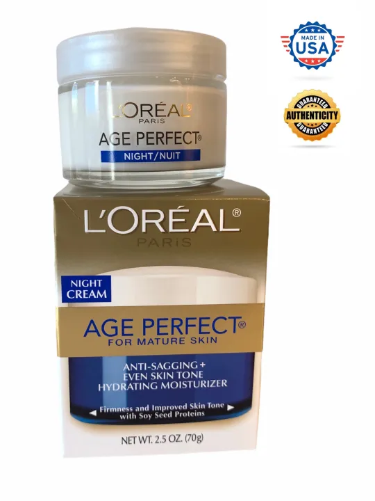 L'Oreal Paris Skin Care Age Perfect Night Cream, Anti-Aging Face ...