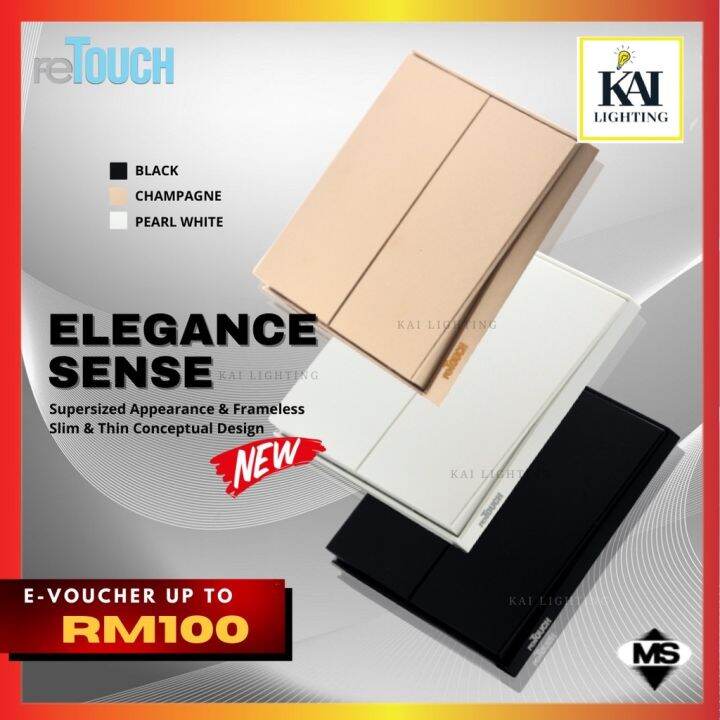 [Sirim] Retouch Elegance Sense's Switch Socket Modern Design Wall Slim ...