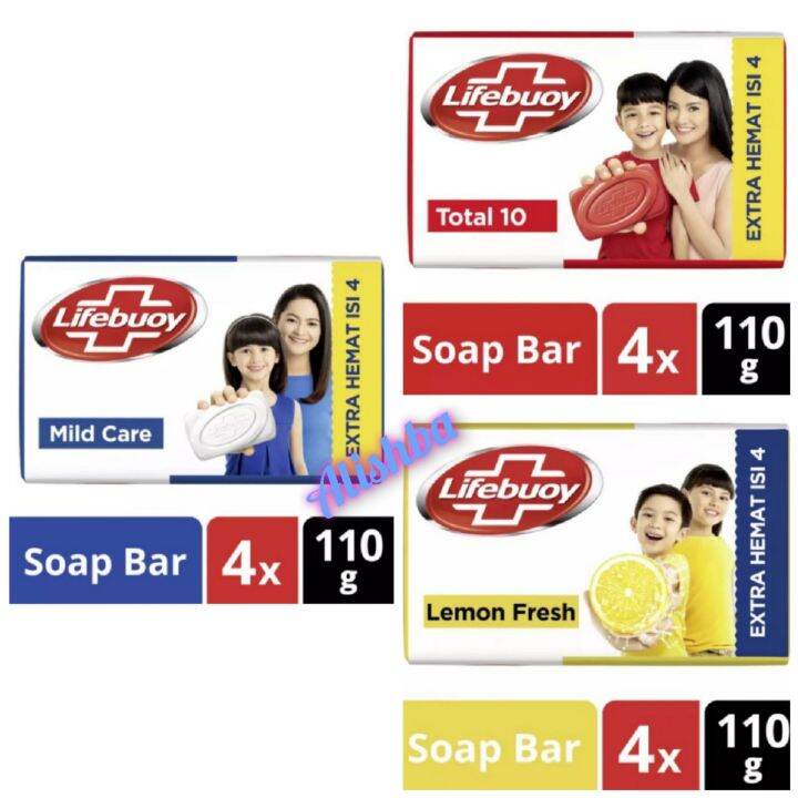 Lifebuoy Soap Bar 4X 110g/100g | Lazada Indonesia