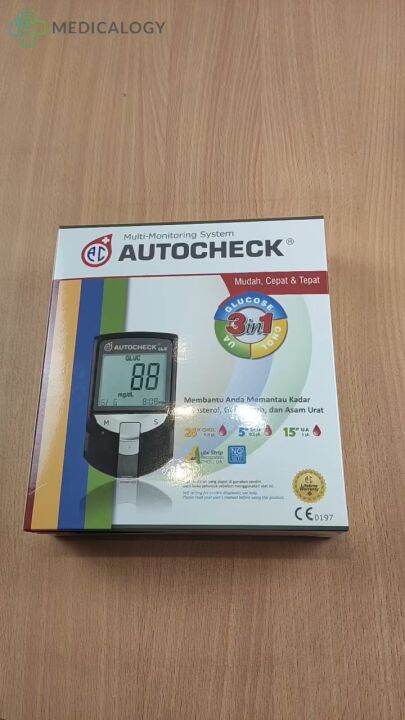 AutoCheck 3 In 1 Alat Cek Gula Darah | Lazada Indonesia