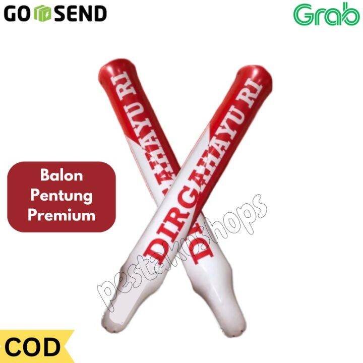 Balon Tepuk PVC Supporter Dirgahayu RI 17 Agustus Kuat Merah Putih ...