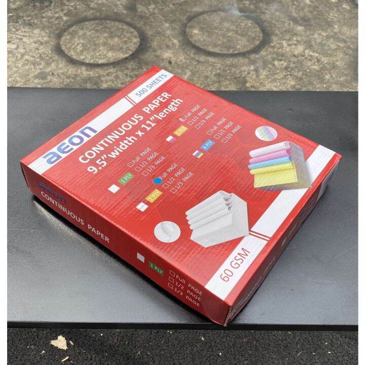 AEON 2Ply Carbonless Continuous Form Paper Whole Page 60gsm 500Sheets ...