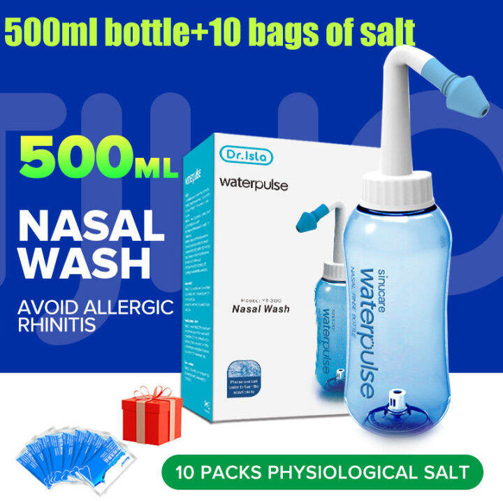 Nose Cleaner Nasal Wash Neti 500ML+10 Bag Salt Cleaner Irrigation for ...