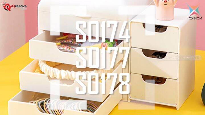 Oxihom S0174 Laci Susun Plastik Lemari Plastik Drawer Storage Cabinet | Lazada Indonesia