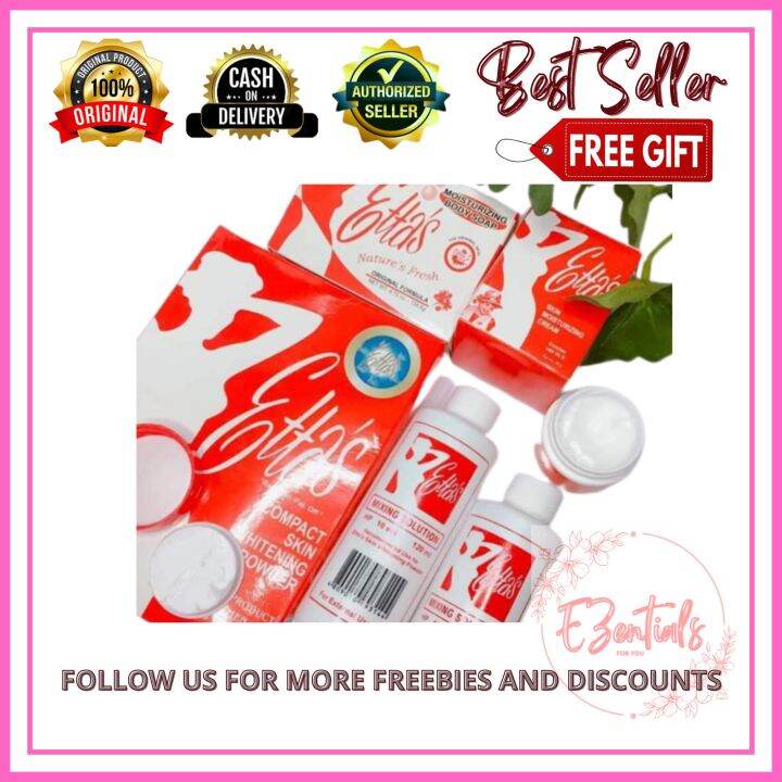 Etta's Compact Skin Whitening/Bleaching powder with moisturizing soap ...
