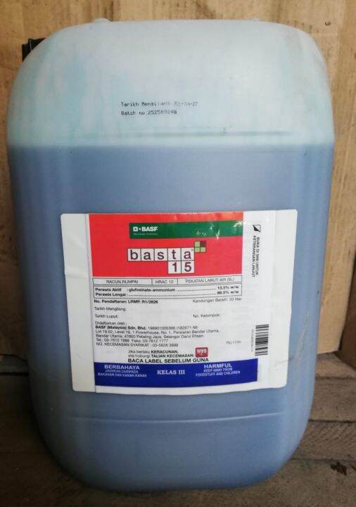 20L BASTA 15 / 13.5% / Basta ori / Racun Rumput /Racun Serap ...