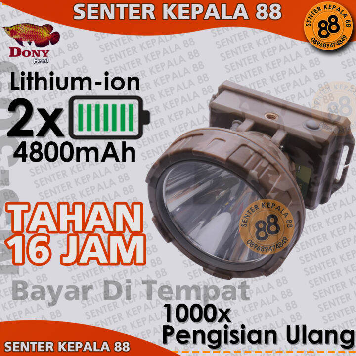 Senter Kepala DONY MS 305 SOCOOL 15 WATT 15W 15 W QLED LED T6 MURAH SUPER TERANG GUNUNG MURAH ...