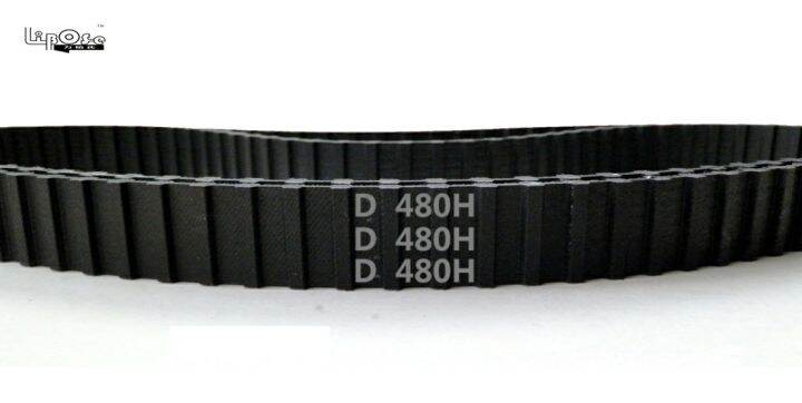 Double-Sided Da 480h 96 Teeth Black Rubber Synchronous Belt Trapezoidal ...