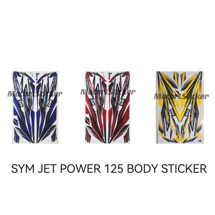 SYM JET POWER 125 BODY STICKER | Lazada