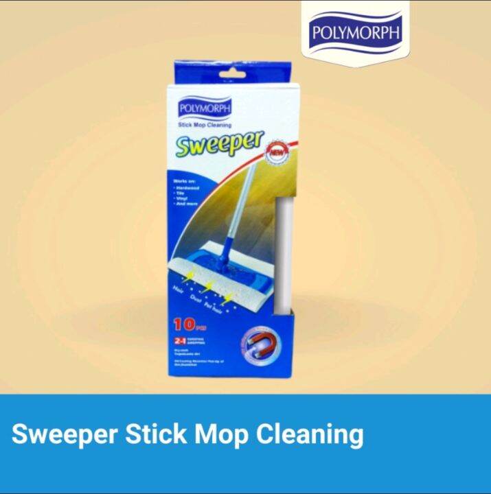 Polymorph Sweeper Stick MOP Cleaning/ Stick Pel/Alat Sapu Pel Original ...