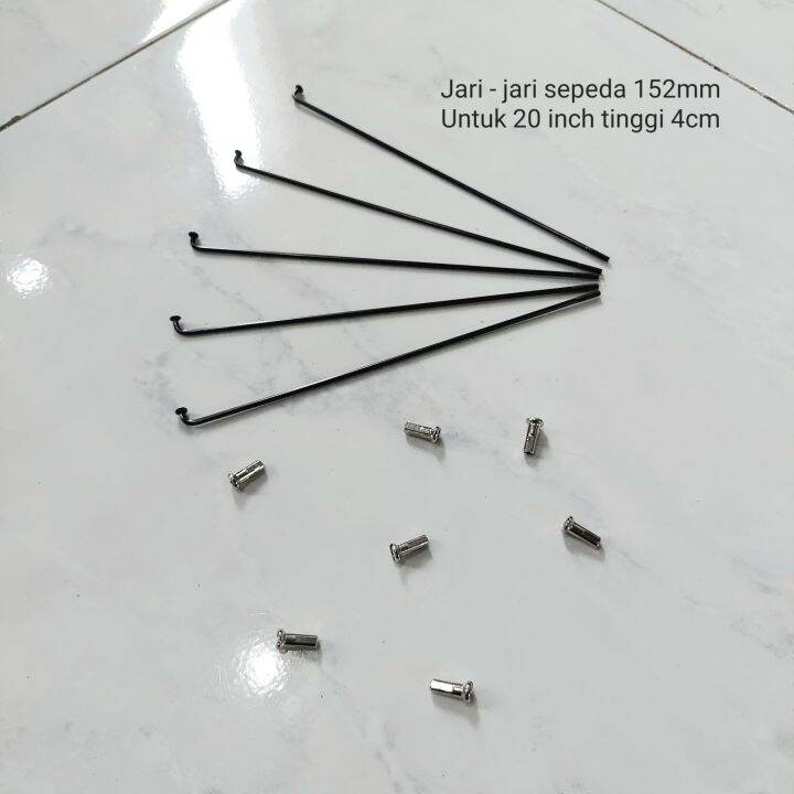 JARI - JARI SEPEDA 20 INCH TINGGI 4CM 14G X 152mm STAINLESS ANTI KARAT ...