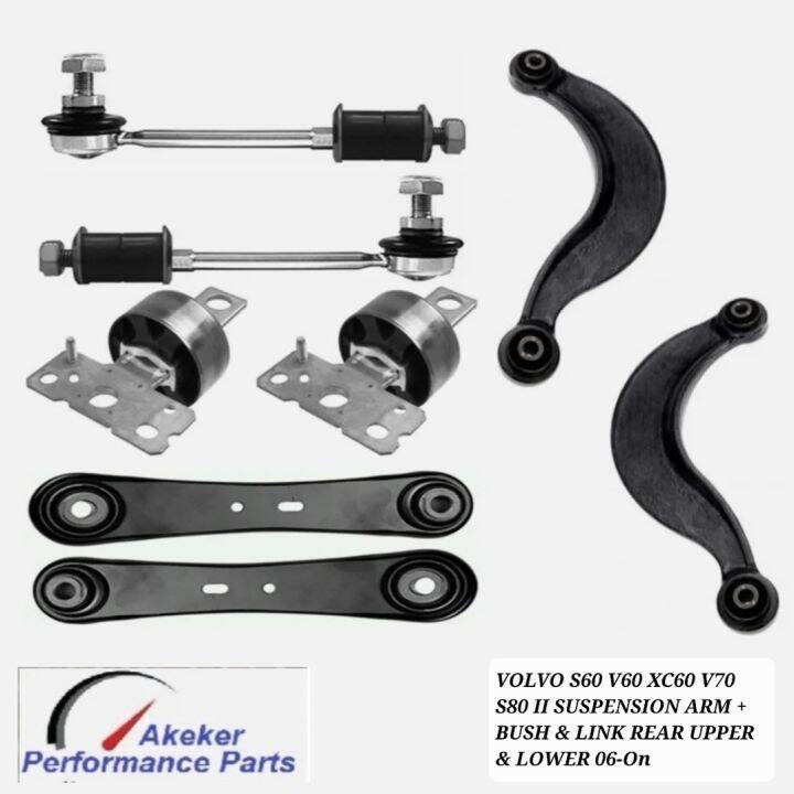 VOLVO S60 V60 XC60 V70 S80 II SUSPENSION ARM + BUSH & LINK REAR UPPER ...