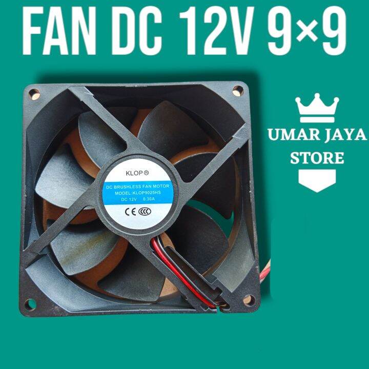 KIPAS DC 12 VOLT 9×9 CM KLOP FAN DC 12V KIPAS AMPLIFIER | Lazada Indonesia