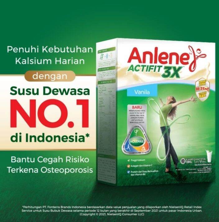 Anlene aktifit 3x vanila | Lazada Indonesia