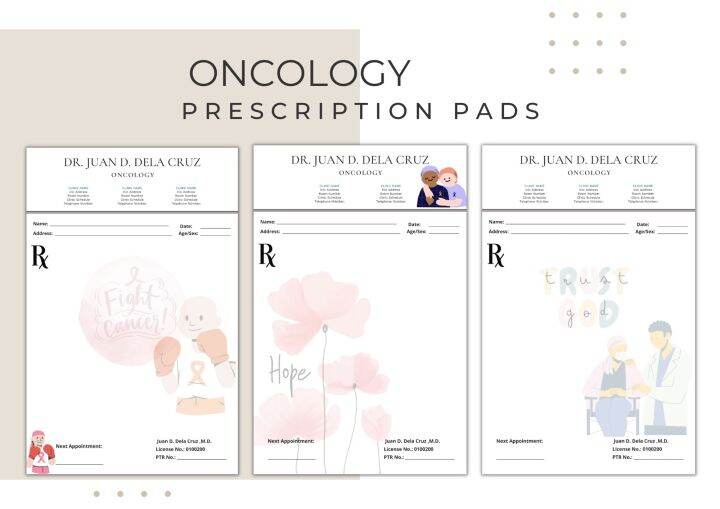 RX PAD, PRESCRIPTION PAD, MEDICAL CERTIFICATES-CUSTOMIZABLE ...