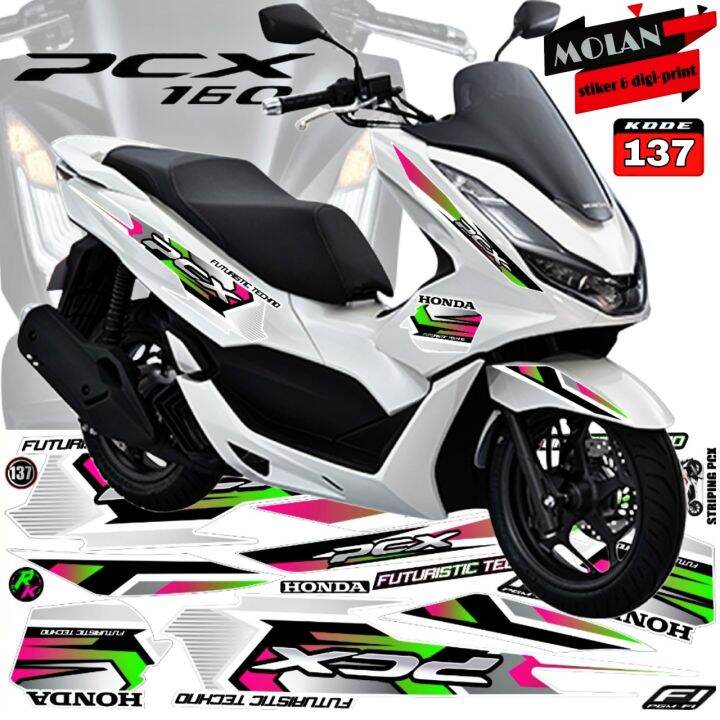 Decal Sticker Striping Variasi All New Honda PCX 160 - New PCX 160 2022 ...