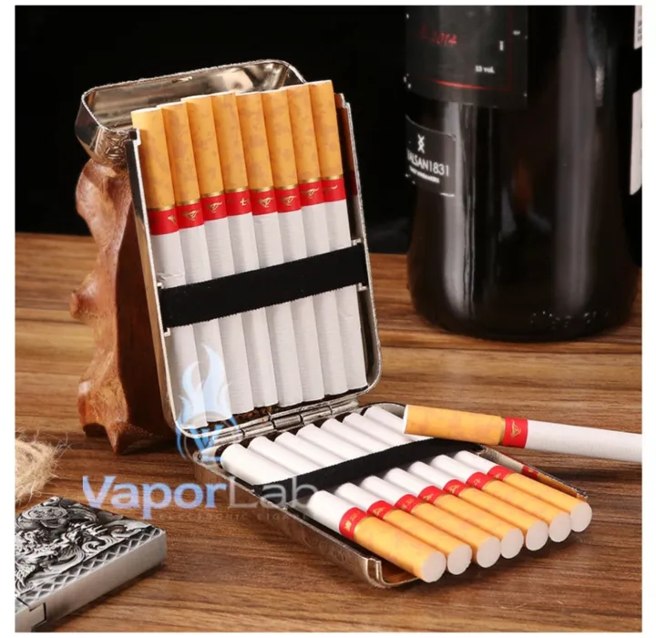 kotak box tempat simpan rokok besi vintage metal cig case peaky ...