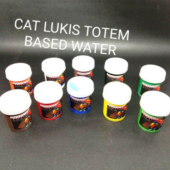 CAT LUKIS AKRILIK TOTEM ARTKRILIK WATERIS CAT AIR TEKSTUR MURAH 20 ML ...