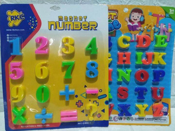 Angka Magnet,Huruf Magnet, Bermain Sambil Belajar ,Angka Huruf magnetik ...
