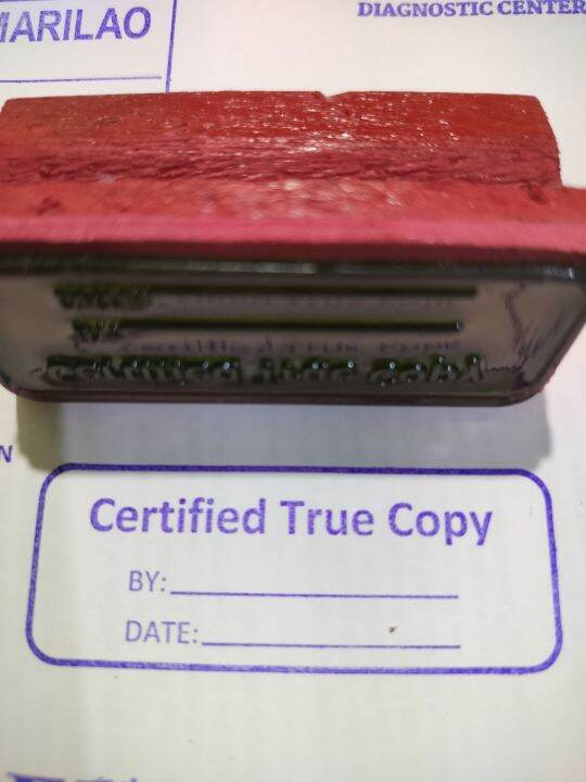 Certified True Copy Stamp | Lazada PH