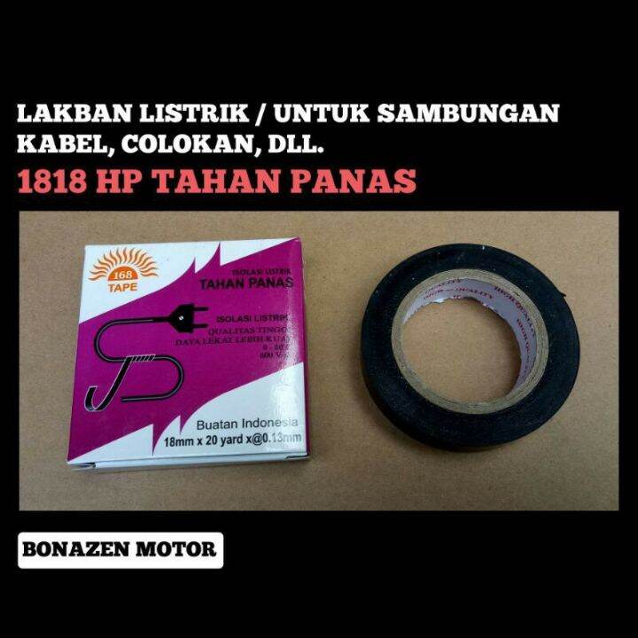 Lakban Listrik Tahan Panas / Solasiban Kabel Listrik / Solasi Solatip ...