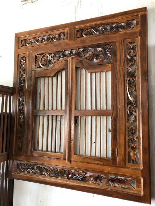 jendela krepyak simple jati HQ 70x60 | Lazada Indonesia