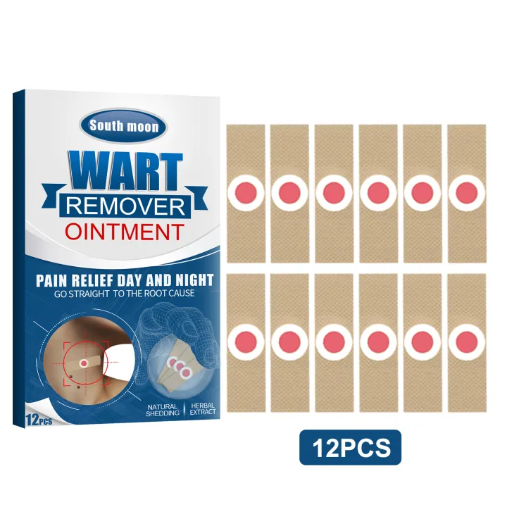 South Moon Wart Removal Sticker Wart Remover Ointment 12pcs Warts ...
