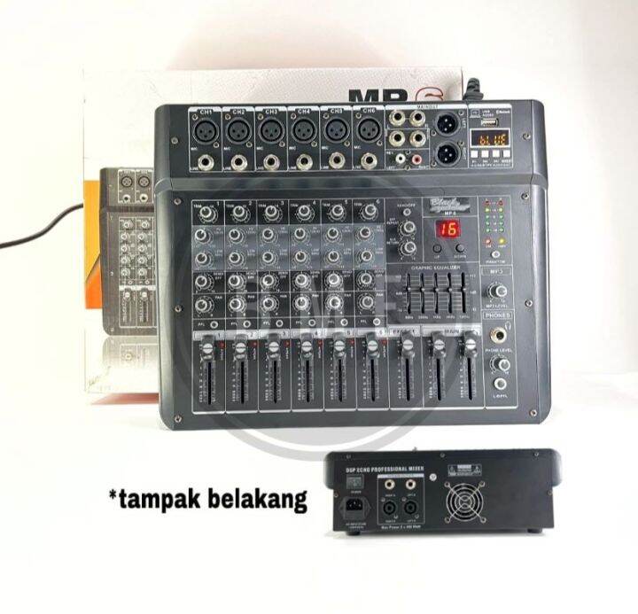 POWER MIXER BLACK SPIDER MP6 / BLACKSPIDER MP 6 6 CHANNEL ORIGINAL | Lazada Indonesia