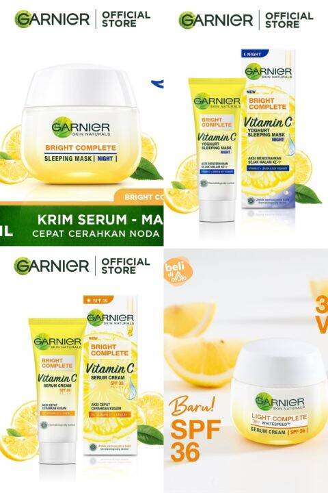 [ GARNIER ] Cream Bright Complete SPF 36 | Lazada Indonesia