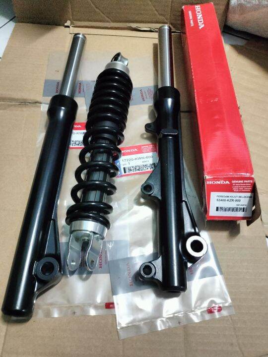 Shockbreaker belakang KZR plus as shock+ tabung depan Honda Vario 125 ...