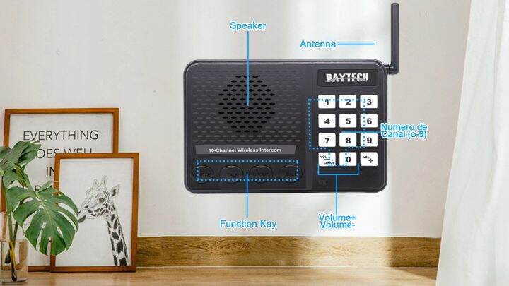 【1-3 Days Delivery】Buy 1 Take 1 Daytech Intercom for the House Office ... 【1-3 Days Delivery】Buy 1 Take 1 Daytech Intercom for the House Office ...