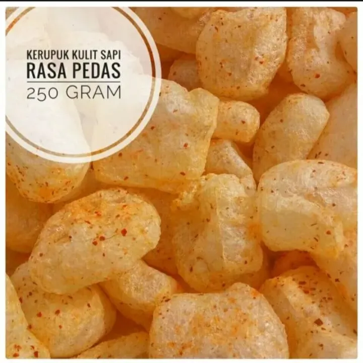 Kerupuk Rambak Sapi Pedas 250gr / Dorokdok / Kerupuk Kulit Sapi Pedas ...