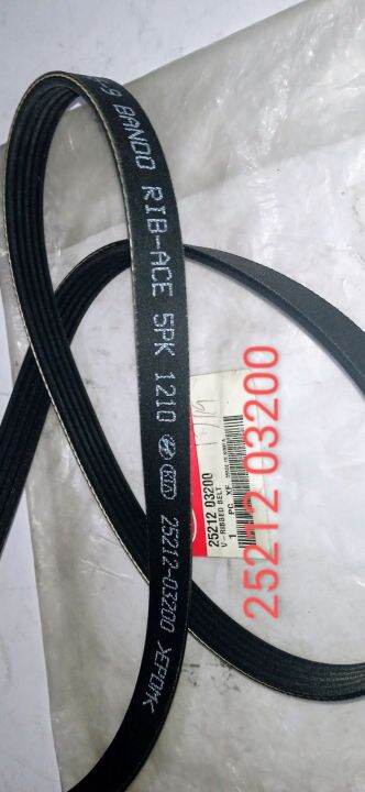 FAN BELT V RIBBED BELT 5PK1210 FOR HYUNDAI ACCENT P/N 25212 03200 BANDO ...