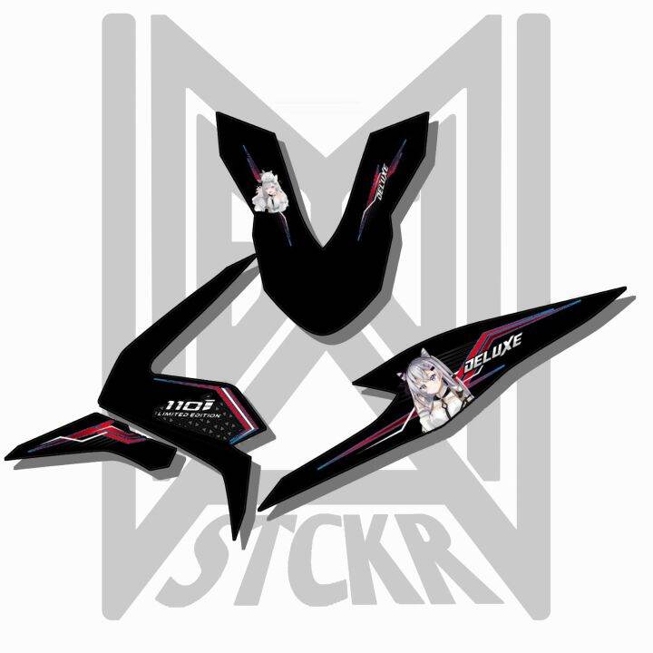 STRIPING TRANSPARAN BEAT DELUXE CUSTOM DESAIN ANIME | Lazada Indonesia