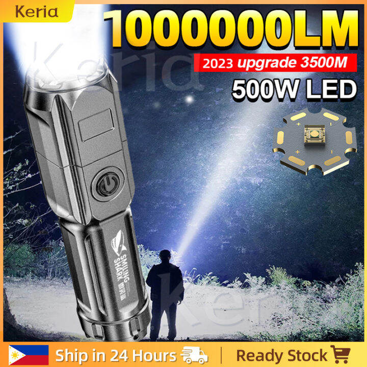 Keria Powerful LED Flashlight 100000 Lumen Tactical Flashlights ...