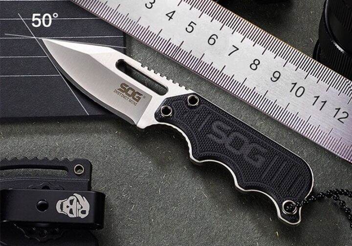 SOG MINI SURVIVAL KNIFE BLACK | Lazada.co.th