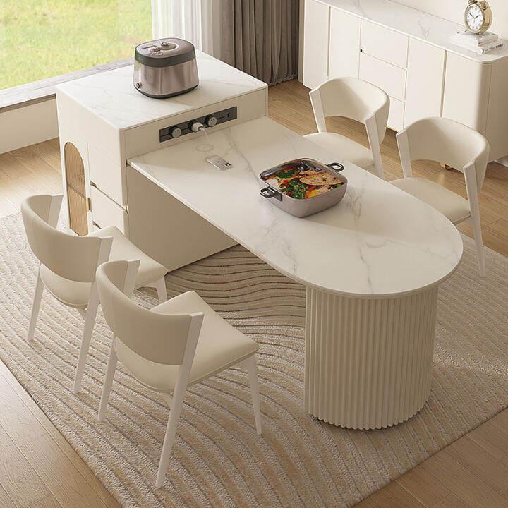 Accessible Luxury Kitchen Island Dining Table Integrated Pull-out ...