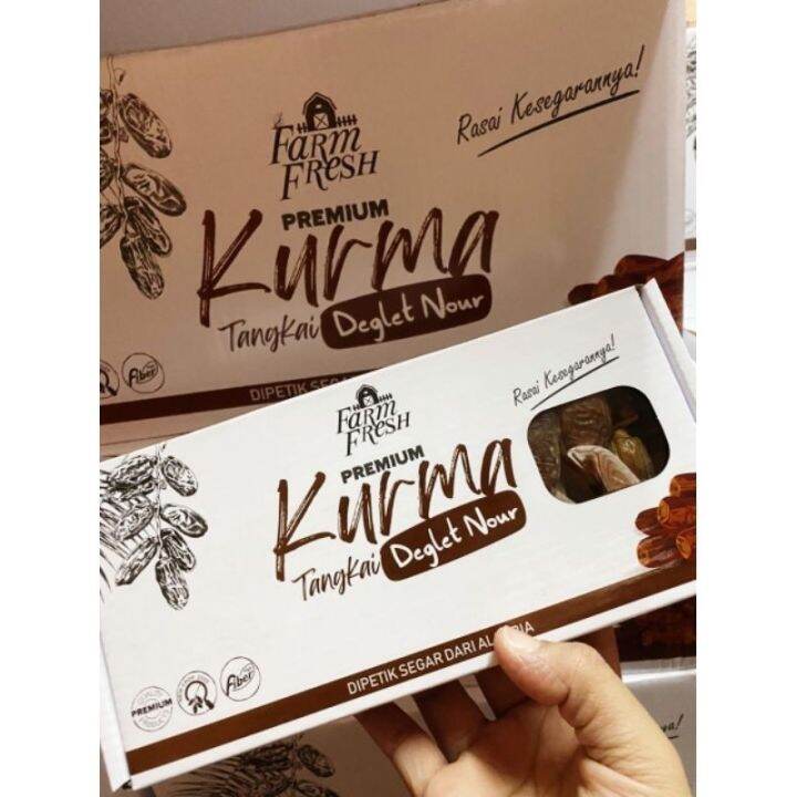 KURMA TANGKAI FARM FRESH 400g FROM ALGERIA PRODUCTION 2023 | Lazada