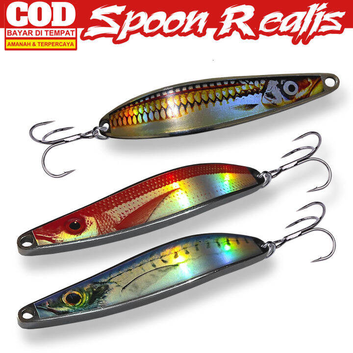 Spoon Stainless Realis Anti Karat 6g 10g 17g Type S Dengan Mata Kail ...