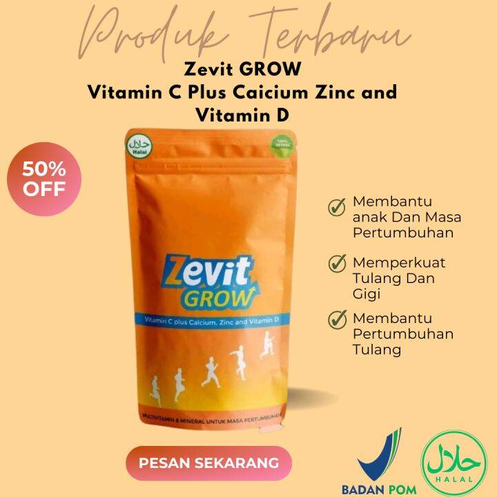 Zevit Grow Peninggi Badan hingga 8 cm-Bisa COD | Lazada Indonesia
