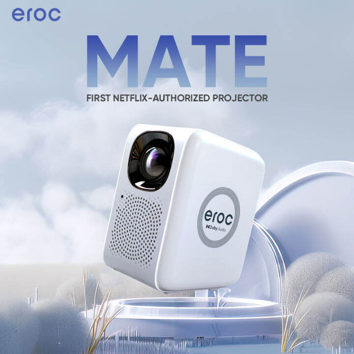EROC MATE Projector Netflix-Certified 1080P Full HD 650 ANSI Auto Focus ...