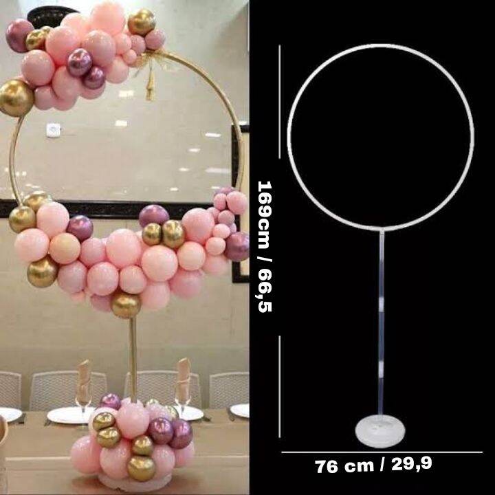 standing balon holder/ standing balon bentuk lingkaran 163cm x 75cm ...