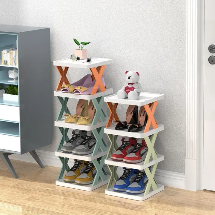 Folding Multi-tier Shoe Rack Simple Storage Rack Multi Layer Shoe Rack ...