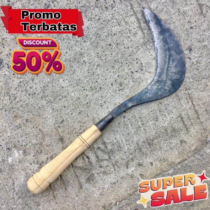 Arit Padi/arit Rumput/Alat Pengaritan/Arit Baja Asli Super Tajam/Arit ...